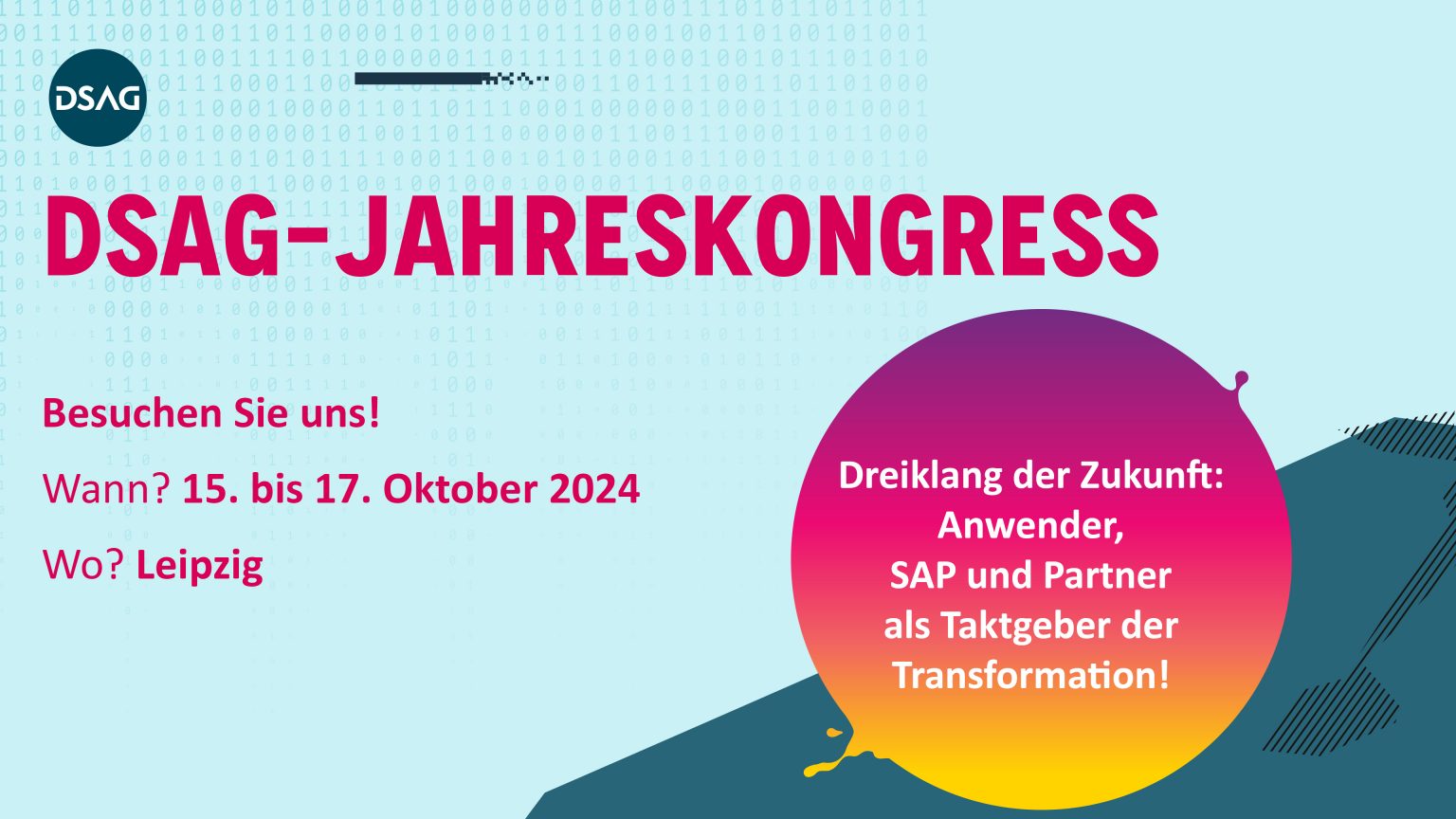 Seien Sie unser Gast auf dem DSAG-Jahreskongress 2024 in Leipzig! - KARON | Prozess- und IT-Experten